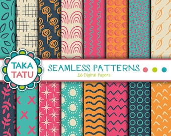 Digital Paper Playful INSTANT DOWNLOAD - Etsy