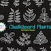 Chalkboard Plants Clipart - Chalk Plants / Chalkboard Botanical ...