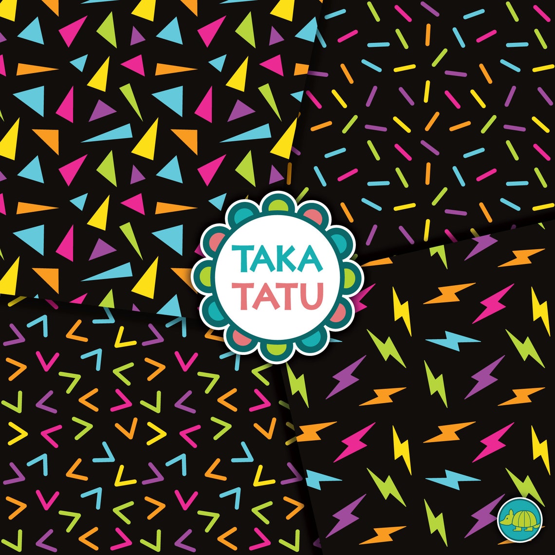 80s Fun Digital Paper 80s Paper / Eighties Digital Paper / | Etsy