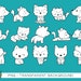 Wolf Doodles Digital Stamp Wolf Clipart / Cute Wolf Hand - Etsy