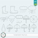 Rainy Day Digital Stamp Pack Rain Clipart / Weather Clipart - Etsy