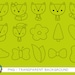 Fox Digital Stamp - Fox Clipart / Hand Drawn Black and White Fox ...