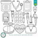 Medical Digital Stamp - Medical Clipart / Doctor Clipart / Health ...