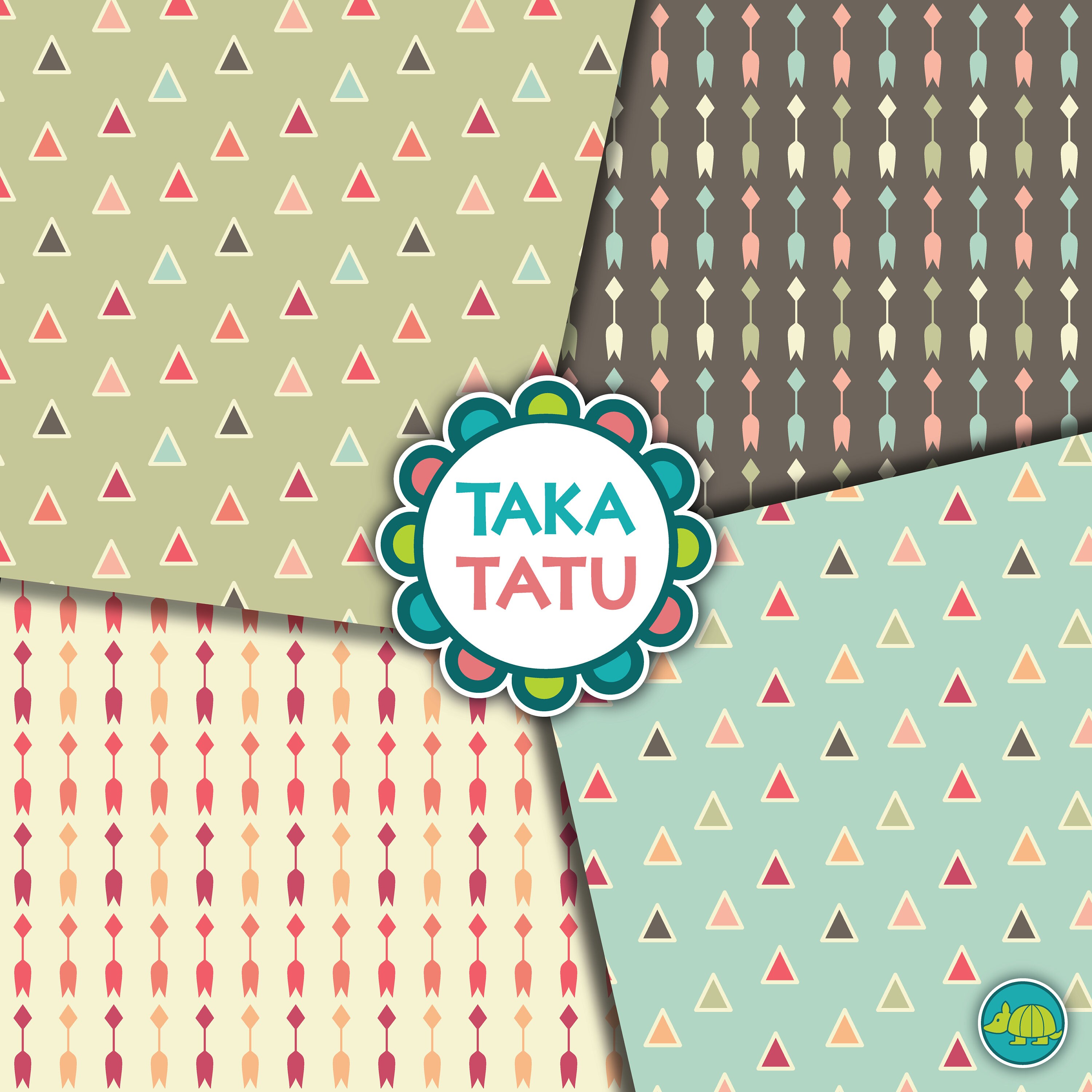 Tribal Arrows Digital Paper Tribal Arrow Pattern / Arrow | Etsy