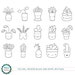 Kawaii Plants Clipart - Cute Plants Digital Stamp / Cute Faces / Kawaii ...
