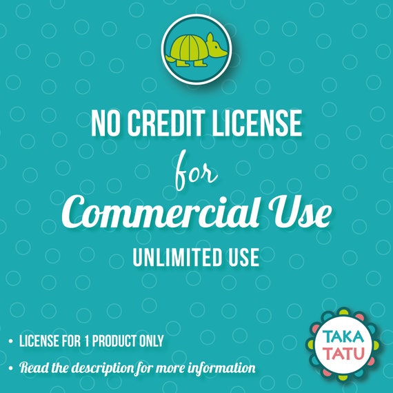 Graphic Design Commercial Use License no credit required Extended ...