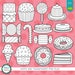 Sweet Doodles Digital Stamp Pack - Candy Clip Art / Sweets Clip Art ...
