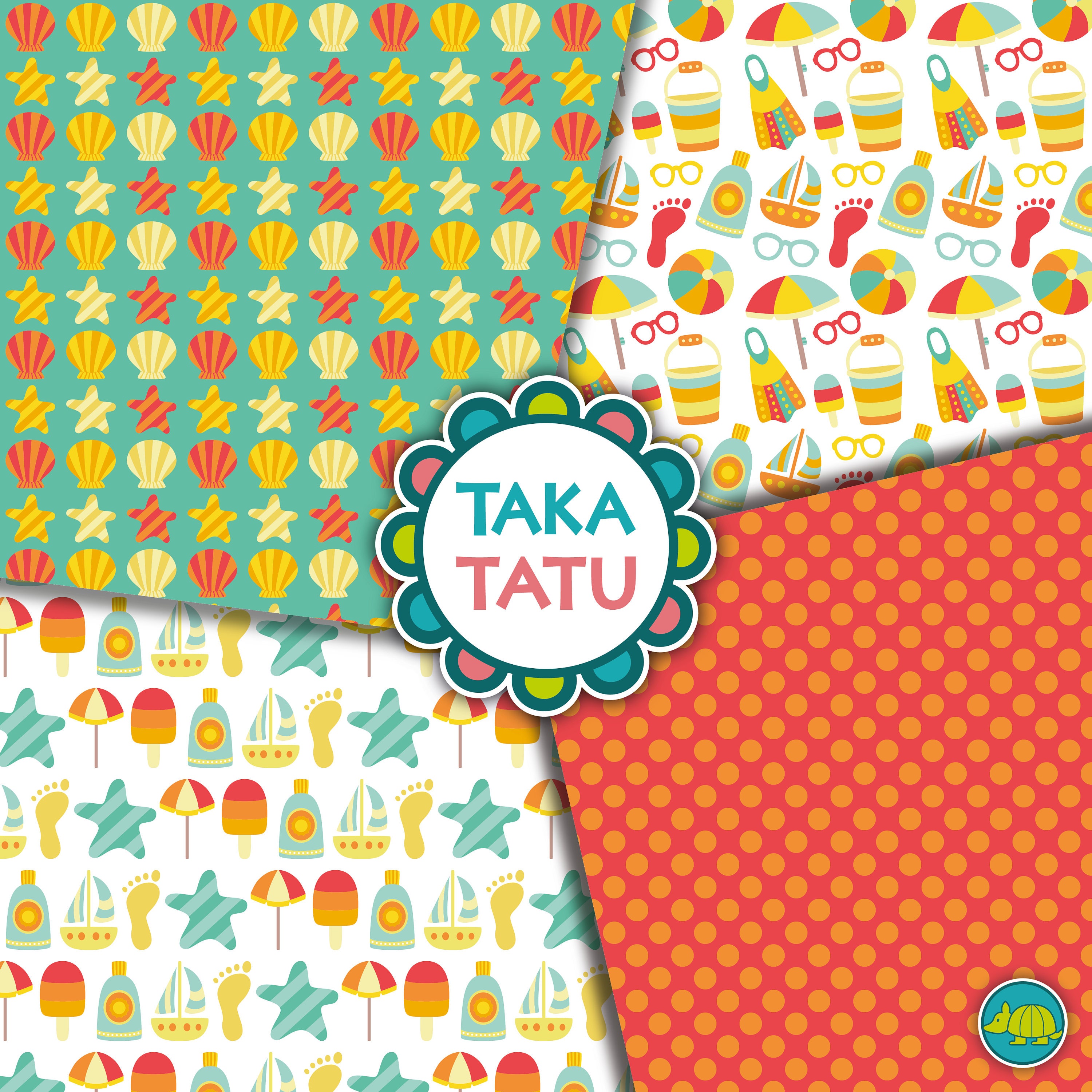 Summer Paper Pack Summer Background / Summer Party / Summer | Etsy