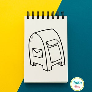 Air Mail Digital Stamp Air Mail Clipart / Mail Doodles Clipart / Hand ...