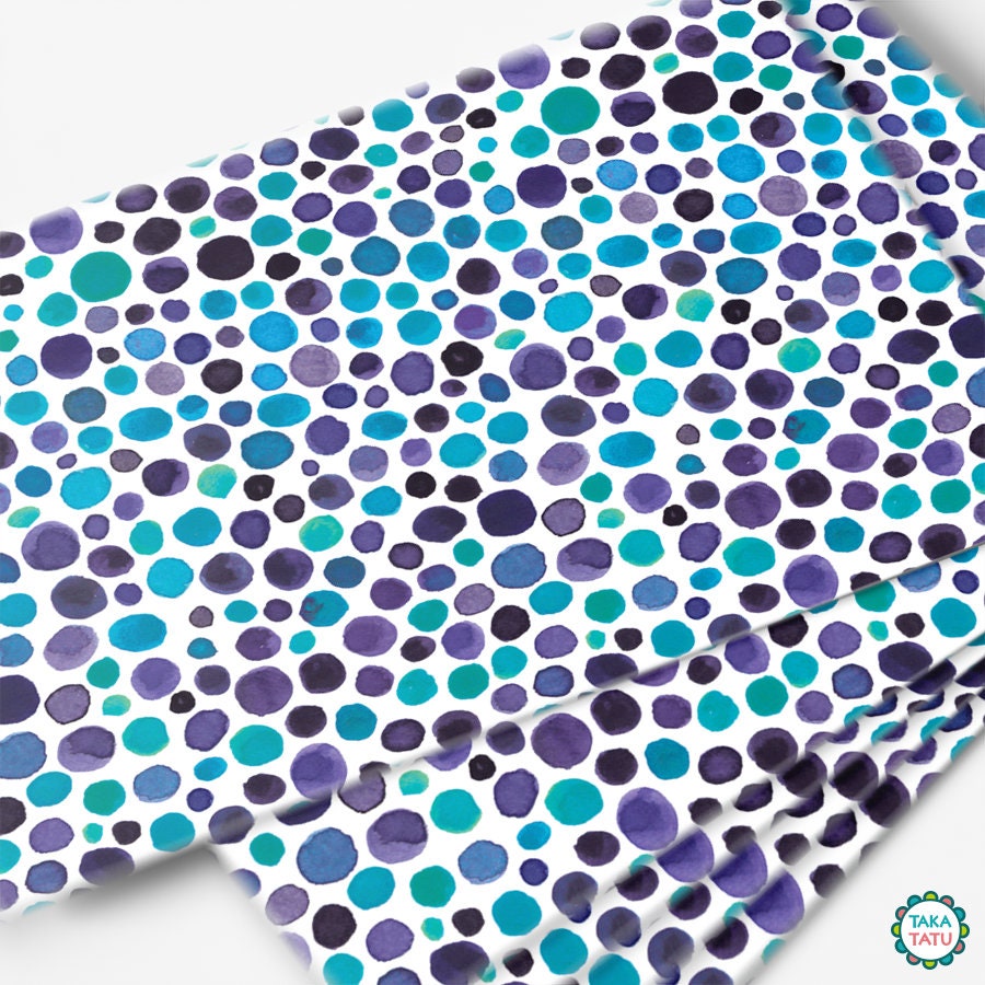 Watercolor Circles Digital Paper Hand Painted Watercolor | Etsy