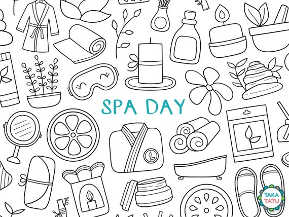 Spa Clip Art Black And White
