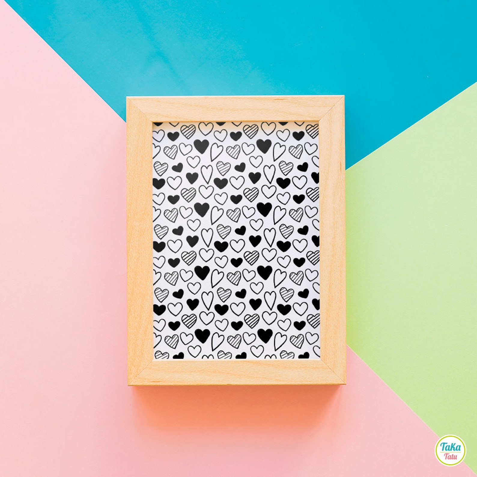 Valentine Patterns Valentine Digital Paper / Hand Drawn - Etsy