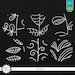 Chalkboard Plants Clipart - Chalk Plants / Chalkboard Botanical ...