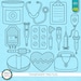 Medical Digital Stamp - Medical Clipart / Doctor Clipart / Health ...