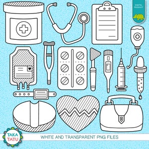 Medical Digital Stamp - Medical Clipart / Doctor Clipart / Health ...