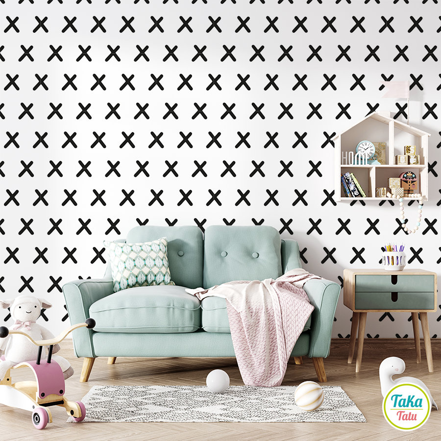 Minimalist Black and White Hand Drawn Printable Digital Paper Pack ...