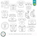 Vintage Telephone Digital Stamp Pack - Retro Telephone Clip Art / Old ...