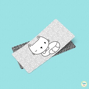 Cats and Bows Digital Stamp Pack - Black and White Lines / Cute Cats ...