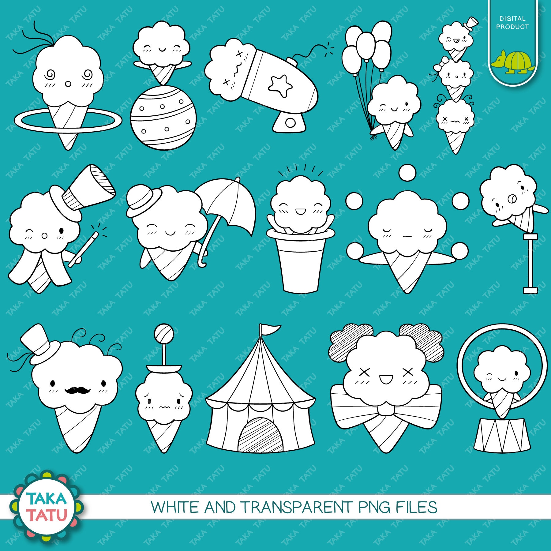 Candy Circus Clipart Images