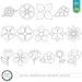 Digital Garden Digital Stamp Pack - Black and White Clipart / Flowers ...