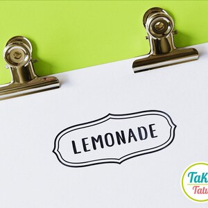 Lemonade Stand Digital Stamp - Lemonade Stamp Clipart / Lemon Clipart ...