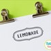 Lemonade Stand Digital Stamp - Lemonade Stamp Clipart / Lemon Clipart ...