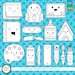 Kawaii Art Supplies Digital Stamp - Art Supplies Clipart / Cute Art ...