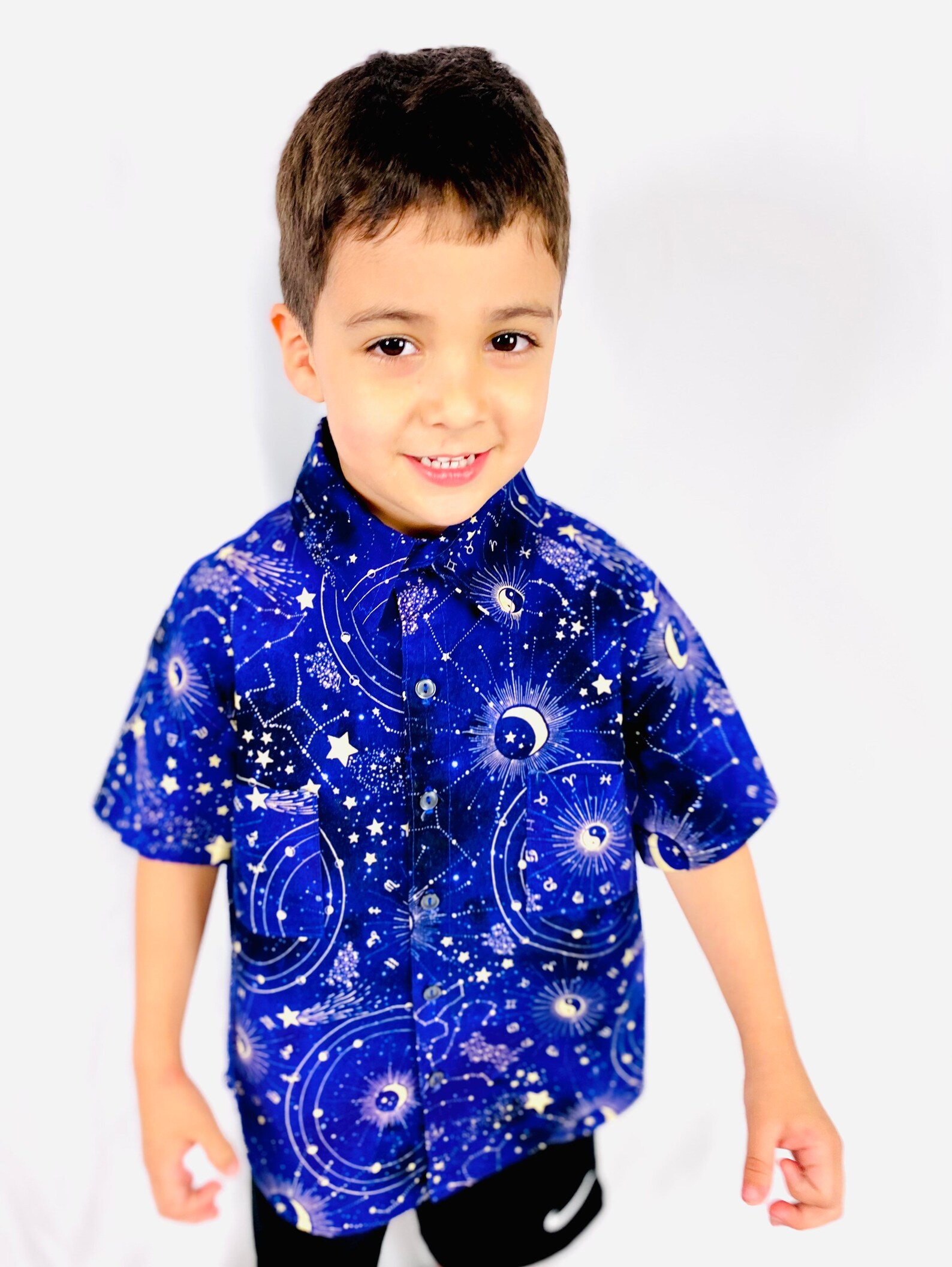 Constellation Astrology Map Button Down Collared Shirt | Etsy