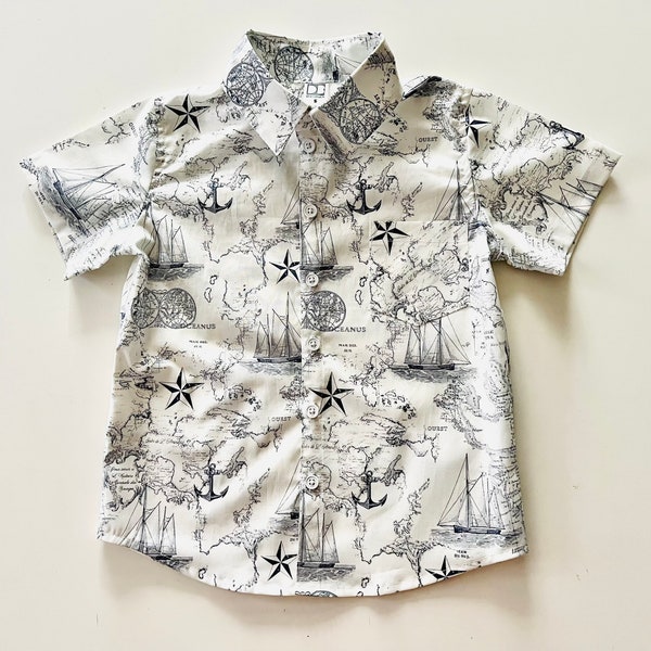 Nautical Chart Shirt - Etsy
