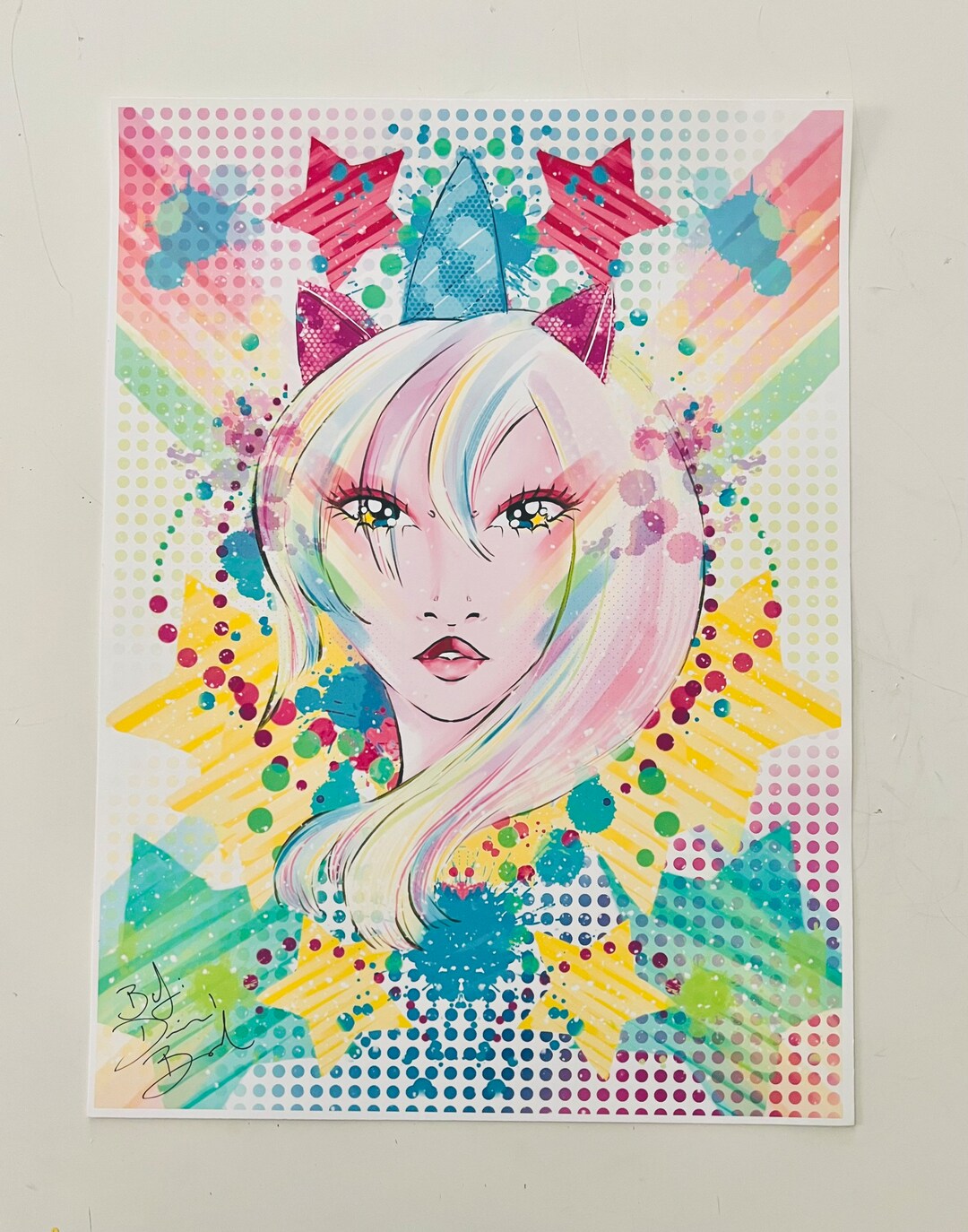 Unikitty Girly Art Print - Etsy