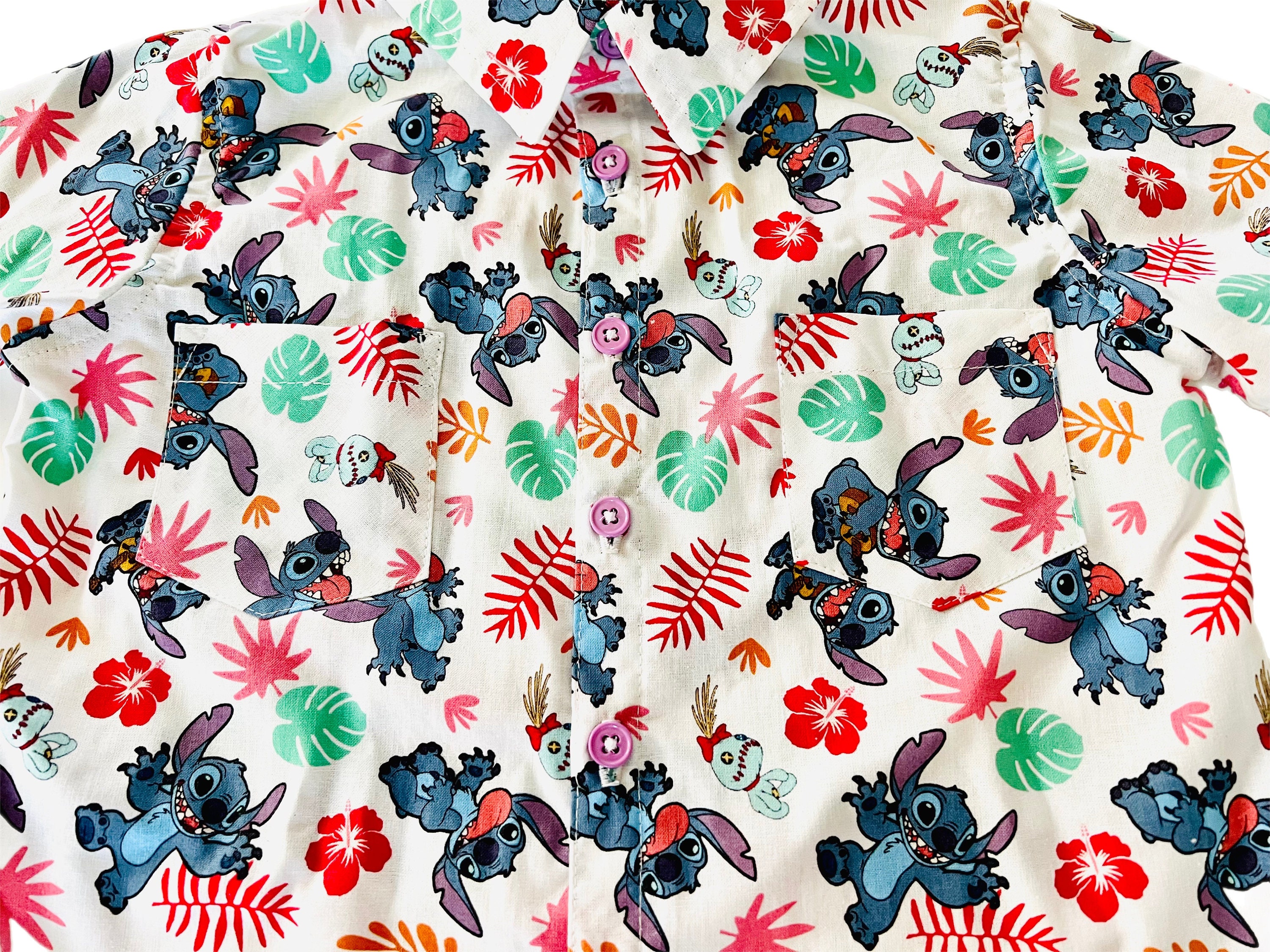 Lilo and Stitch Aloha Hawaiian button up shirt sold by Lawyer ...