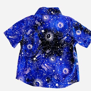 Constellation Astrology Map Button Down Collared Shirt - Etsy