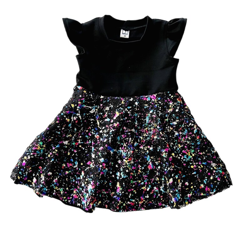 Rainbow Confetti Fun Dress - Etsy
