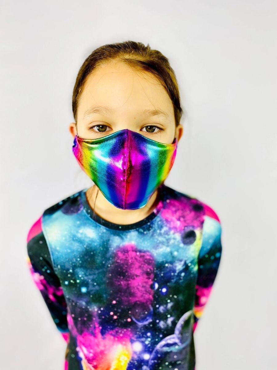 Rainbow Face Mask | Etsy