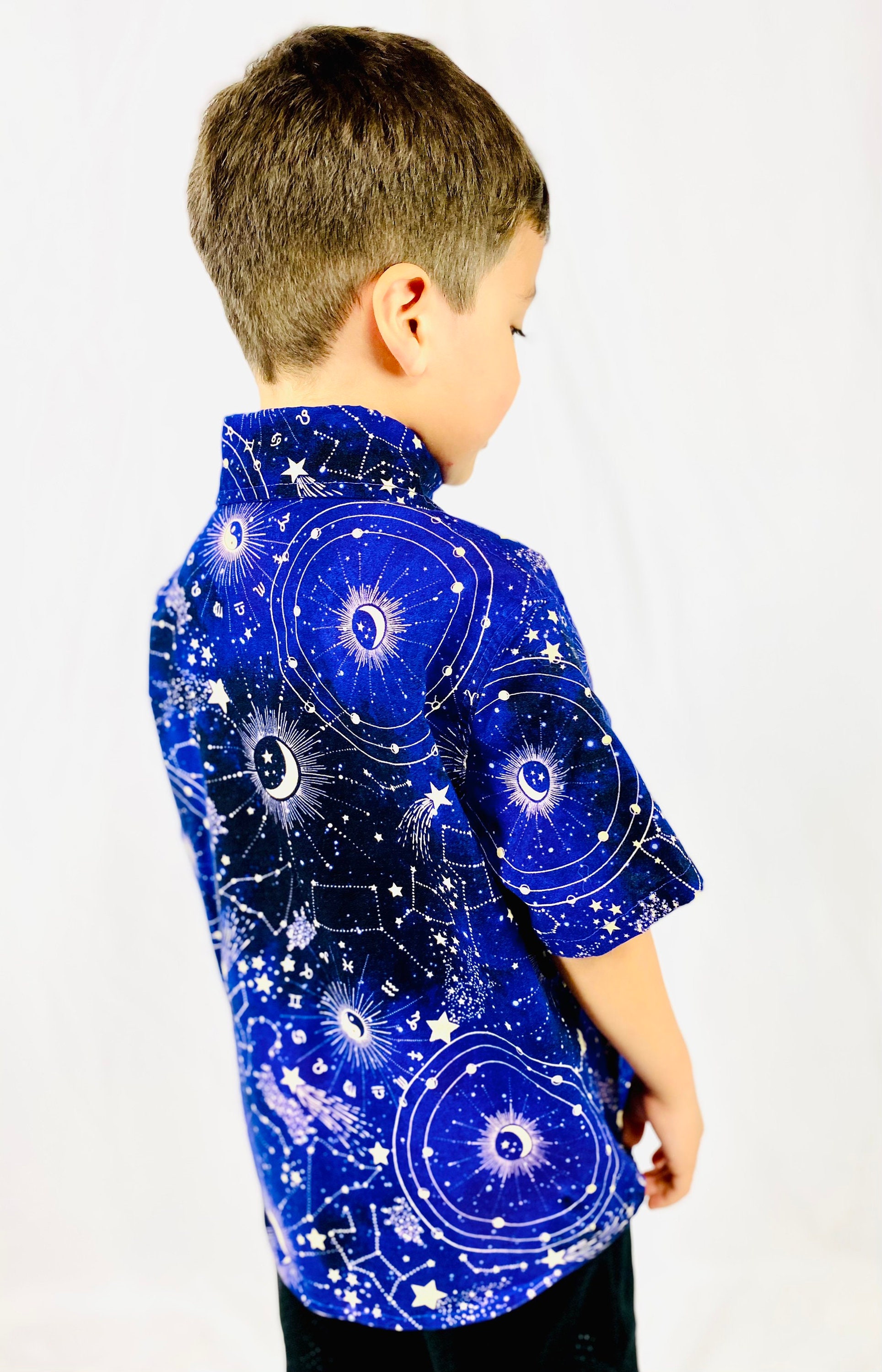 Constellation Astrology Map Button Down Collared Shirt | Etsy