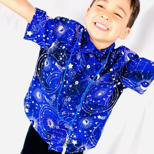 Constellation Astrology Map Button Down Collared Shirt - Etsy