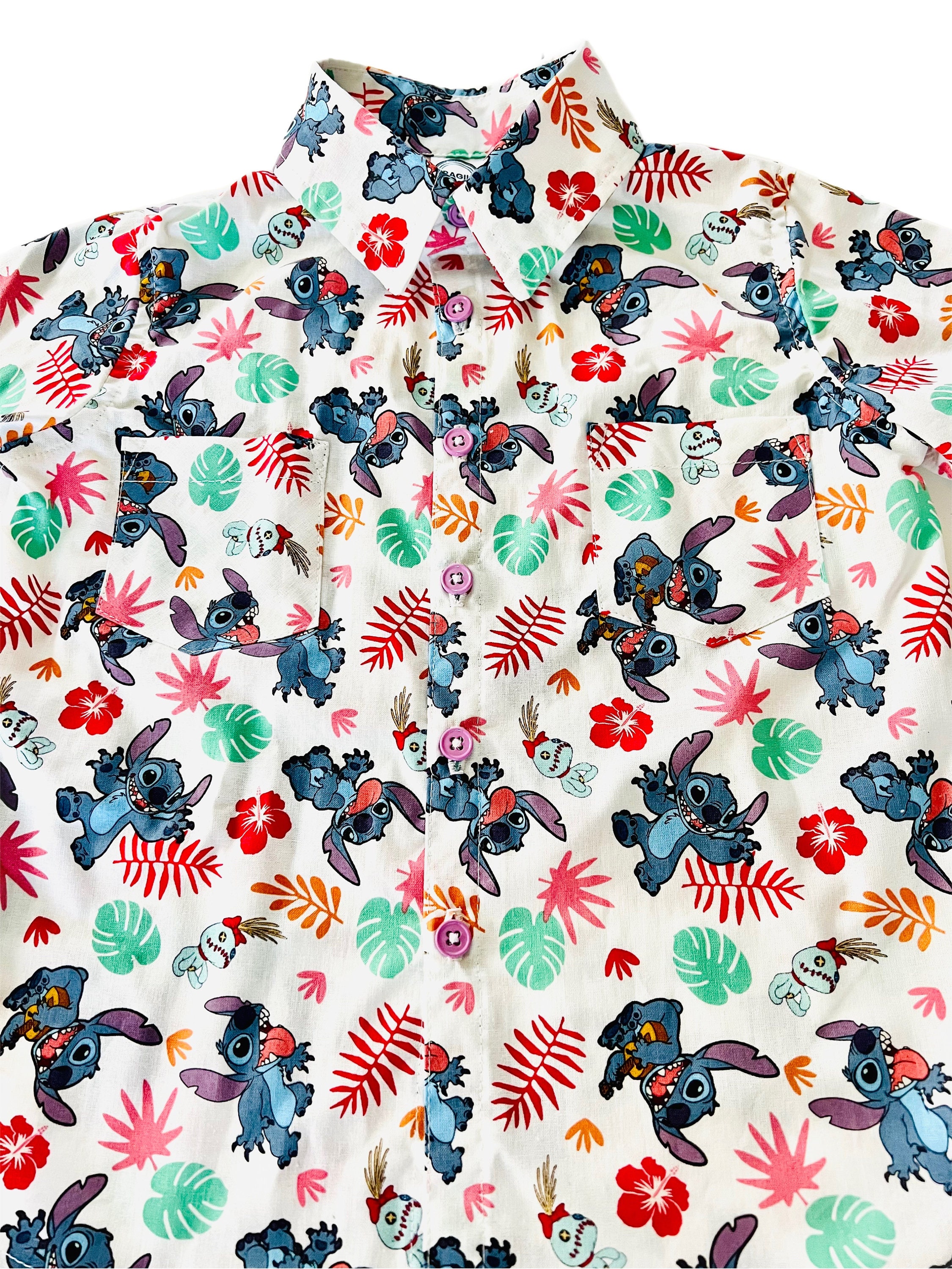 Lilo and Stitch Aloha Hawaiian button up shirt sold by Lawyer ...