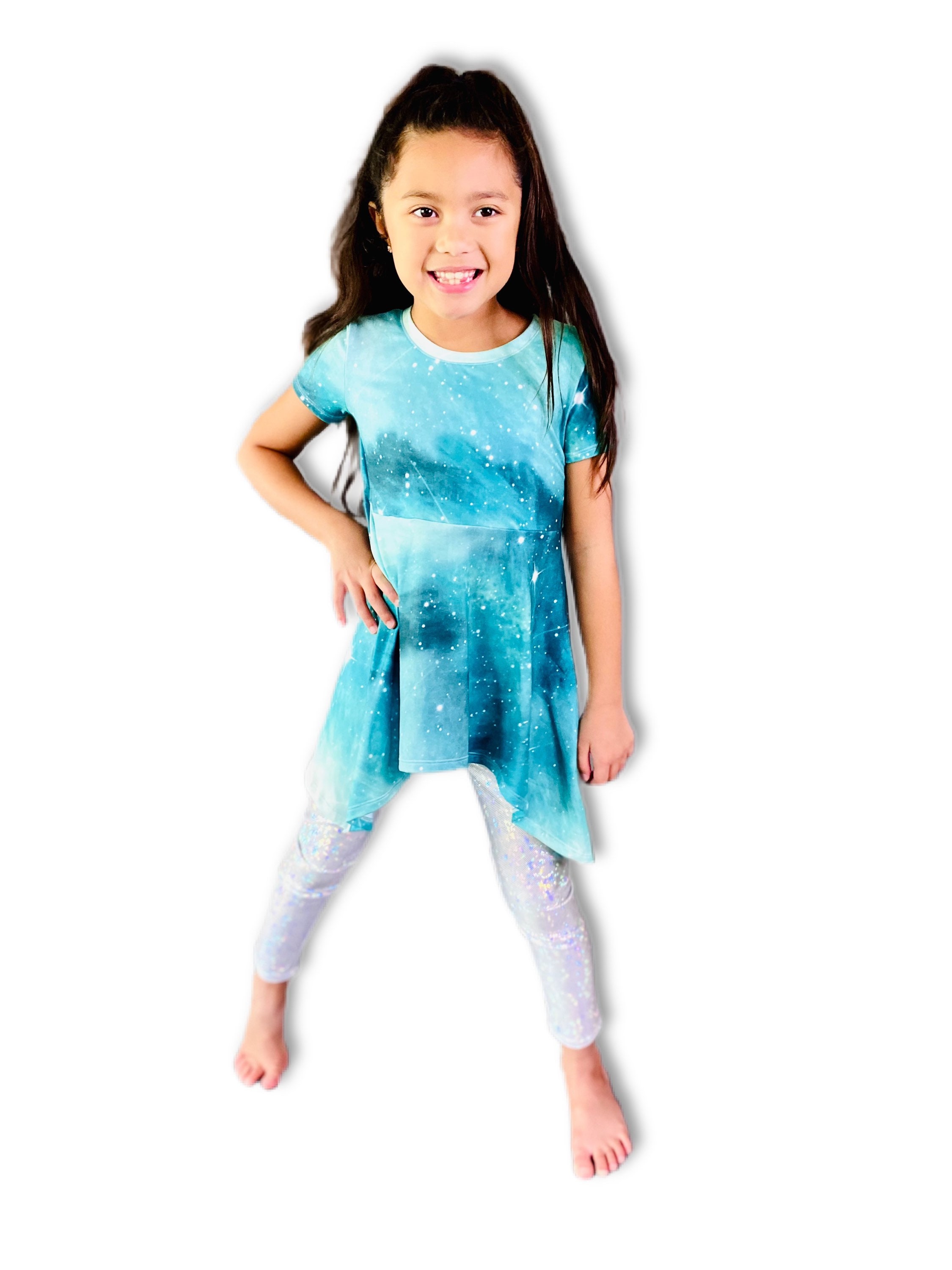 Galaxy Space Starry Blouse and Legging Set | Etsy