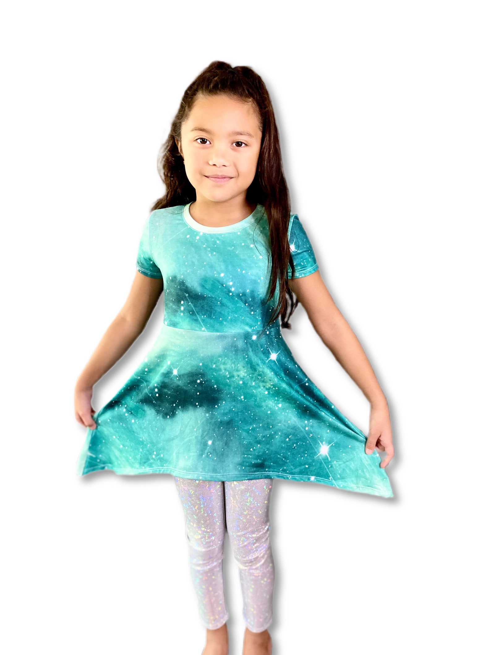 Galaxy Space Starry Blouse and Legging Set | Etsy