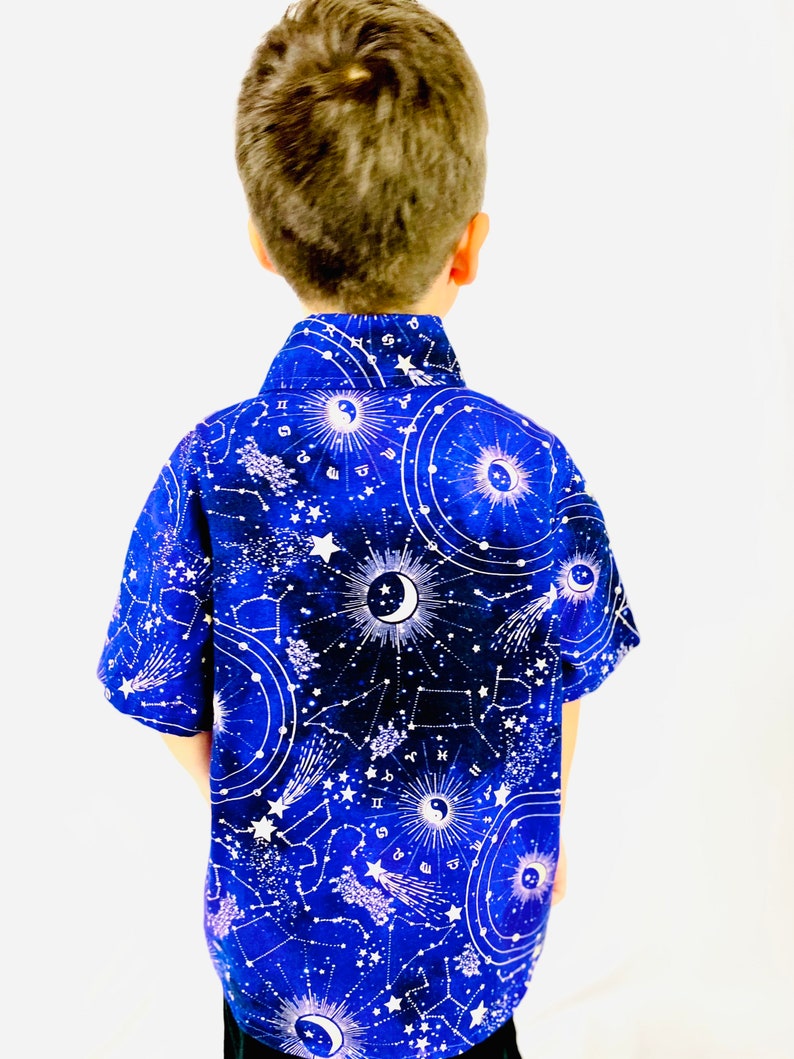 Constellation Astrology Map Button Down Collared Shirt | Etsy