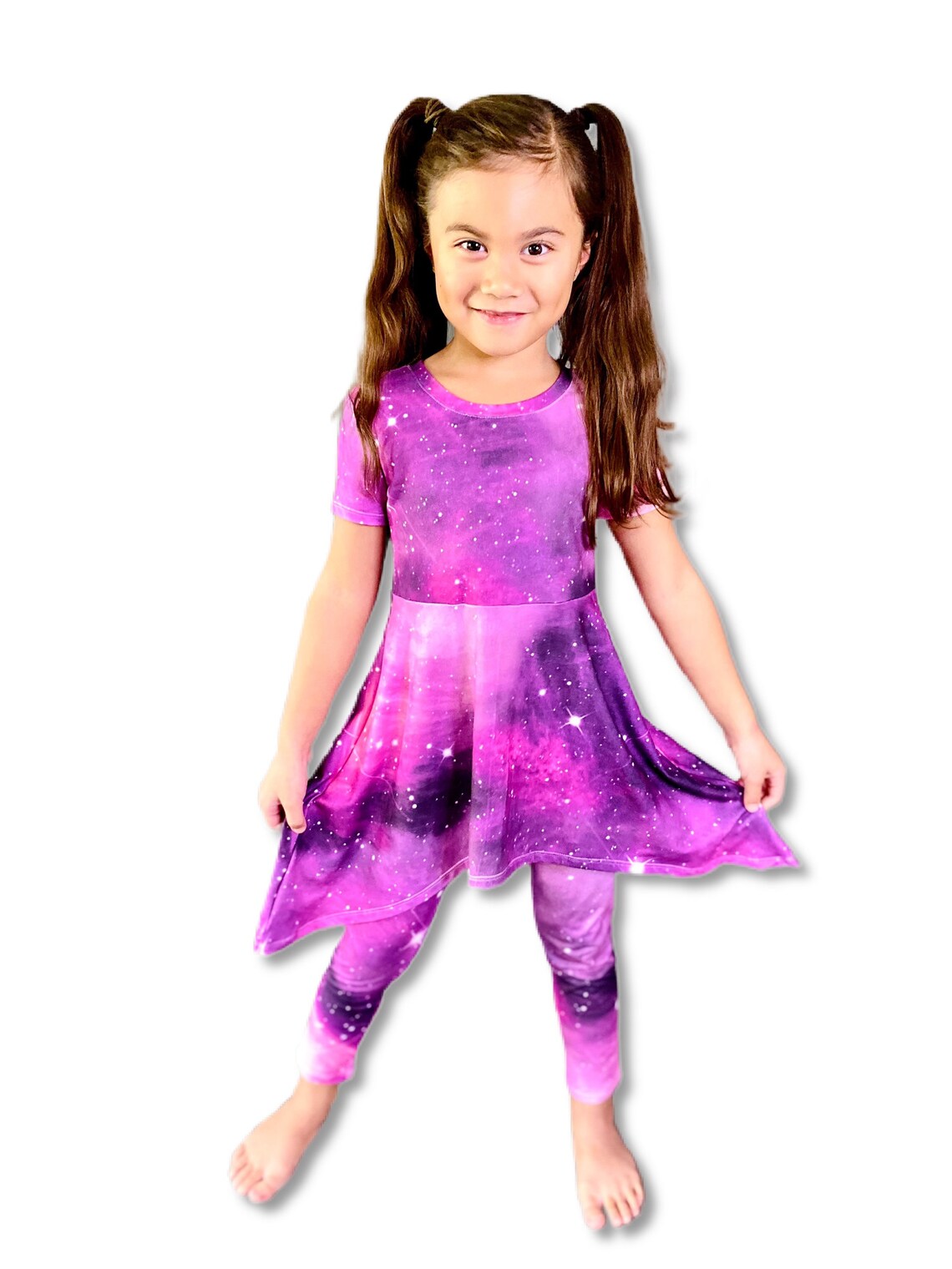 Galaxy Space Starry Blouse and Legging Set - Etsy