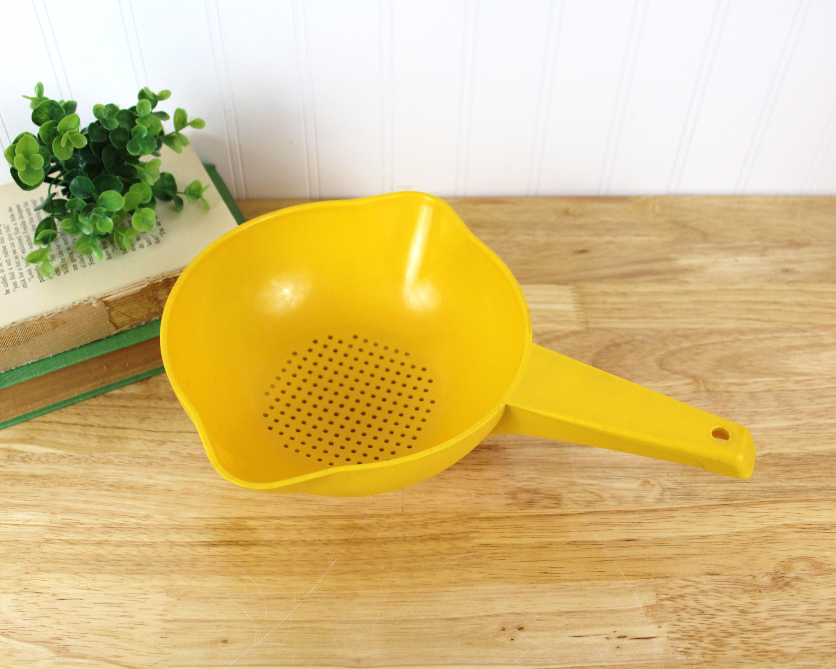 Vintage Yellow Tupperware Strainer Classic 1200 F575 - Etsy