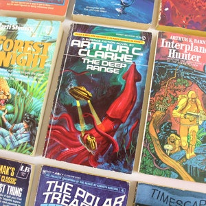12 Vintage Science Fiction Paperback Books 1970s-80's F218 - Etsy