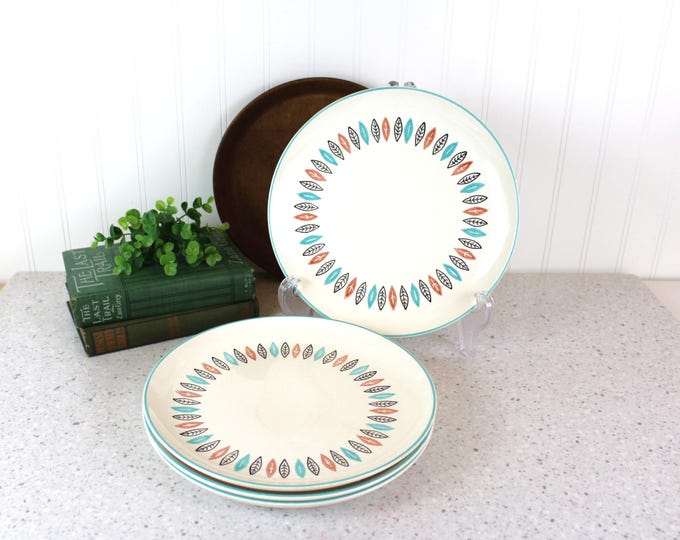Vintage Marcrest Nordic Leaf Dinner Plates SET | Mid Century | F748 - Etsy