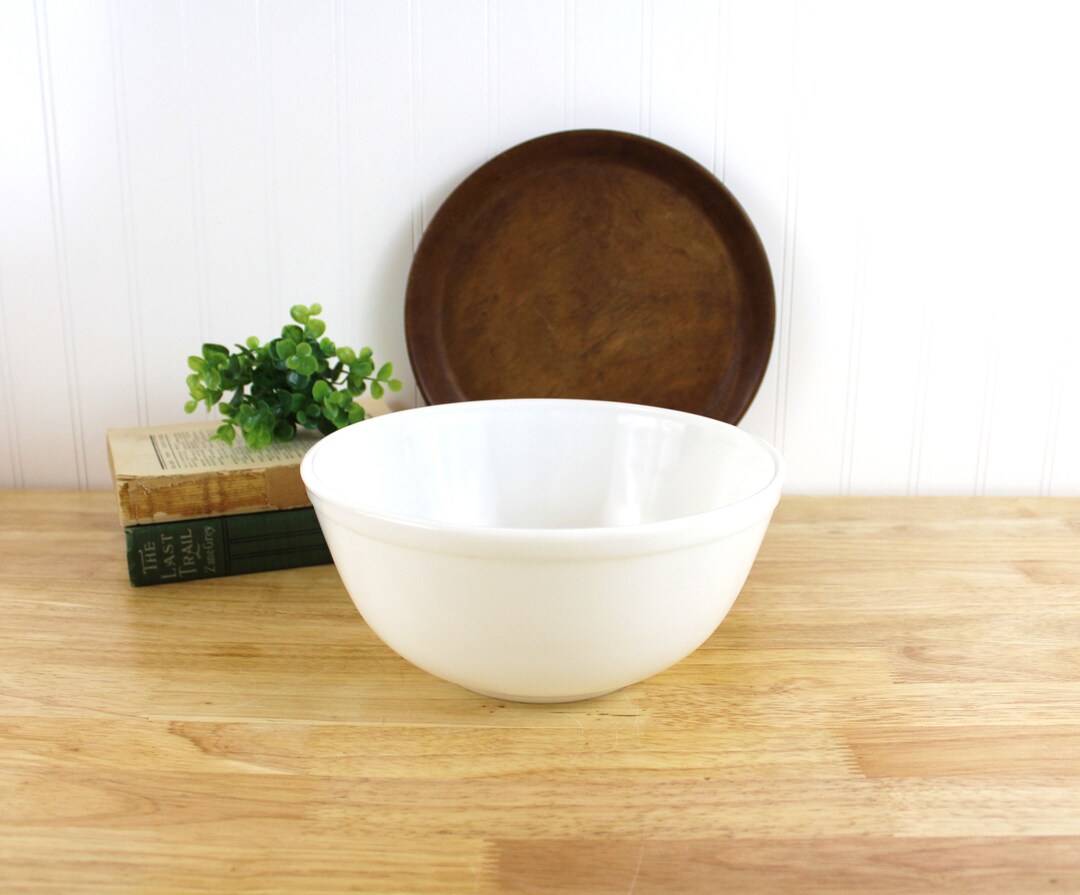 Vintage Solid White Opal Pyrex Mixing Bowl 403 Bowl E989 - Etsy