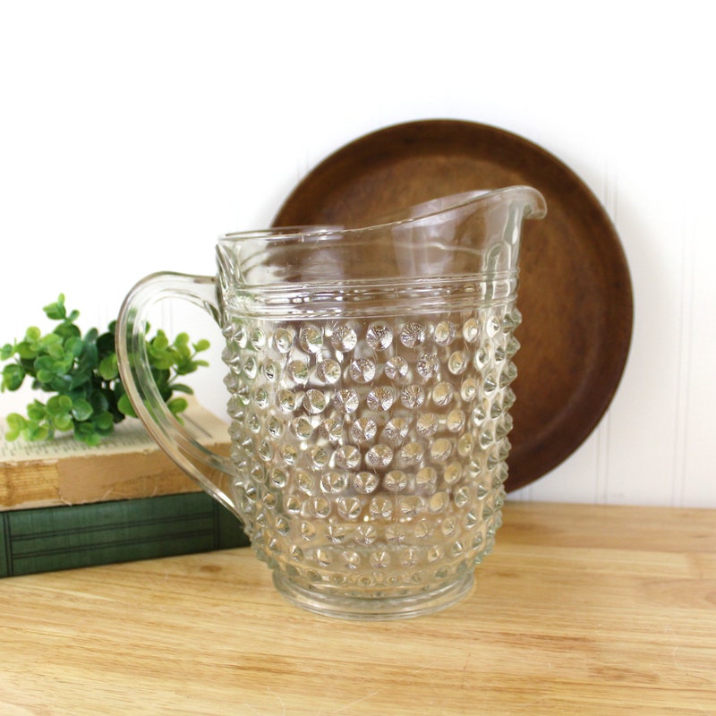 Clear Glass Pitcher - Etsy