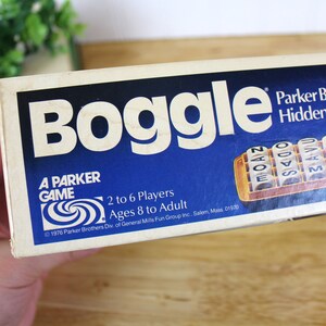 Vintage 1976 Boggle Game | Parker Brothers Family Spelling Game Boggle ...