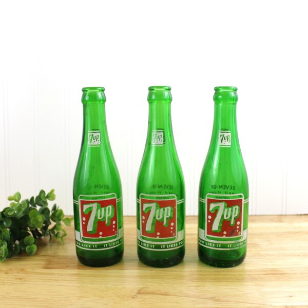 Green 7up Bottle - Etsy