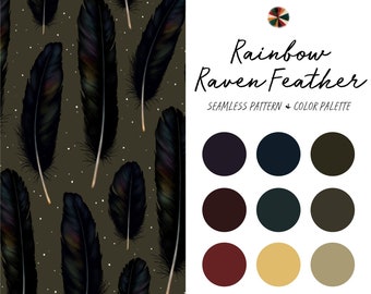 Raven Seamless Pattern - Etsy