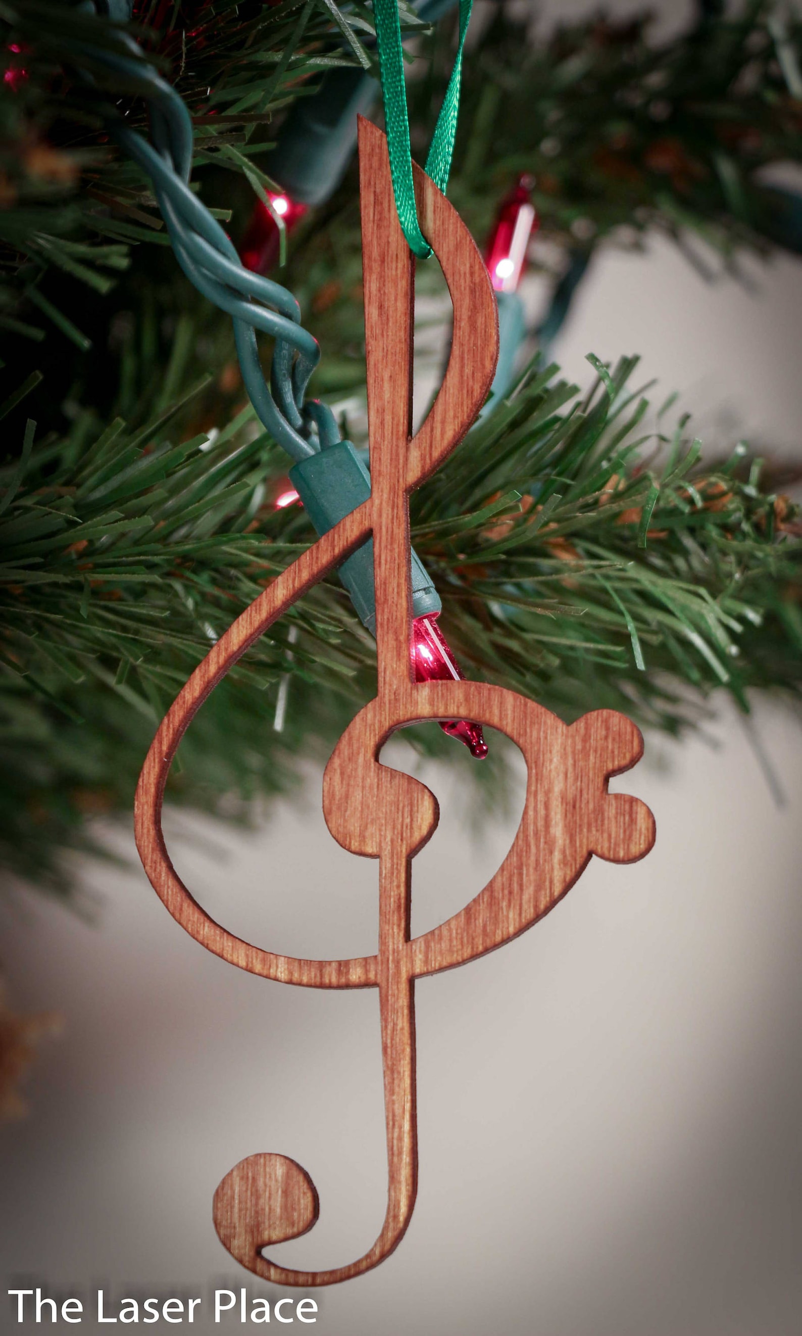 Treble Clef Music Christmas Ornament MU112 - Etsy